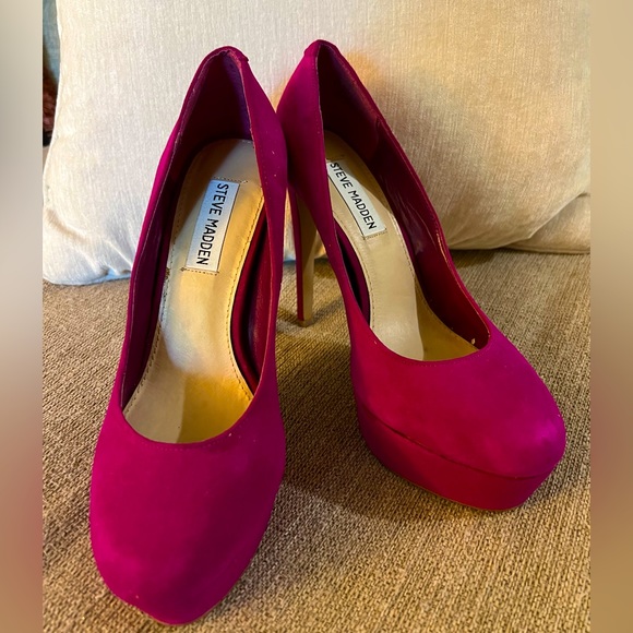 Jessica Simpson | Shoes | Jessica Simpson Pink Platform Leather Suede ...